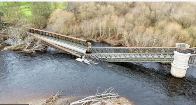 Structural degradation and scour implicated in the historic Spey Bridge ...